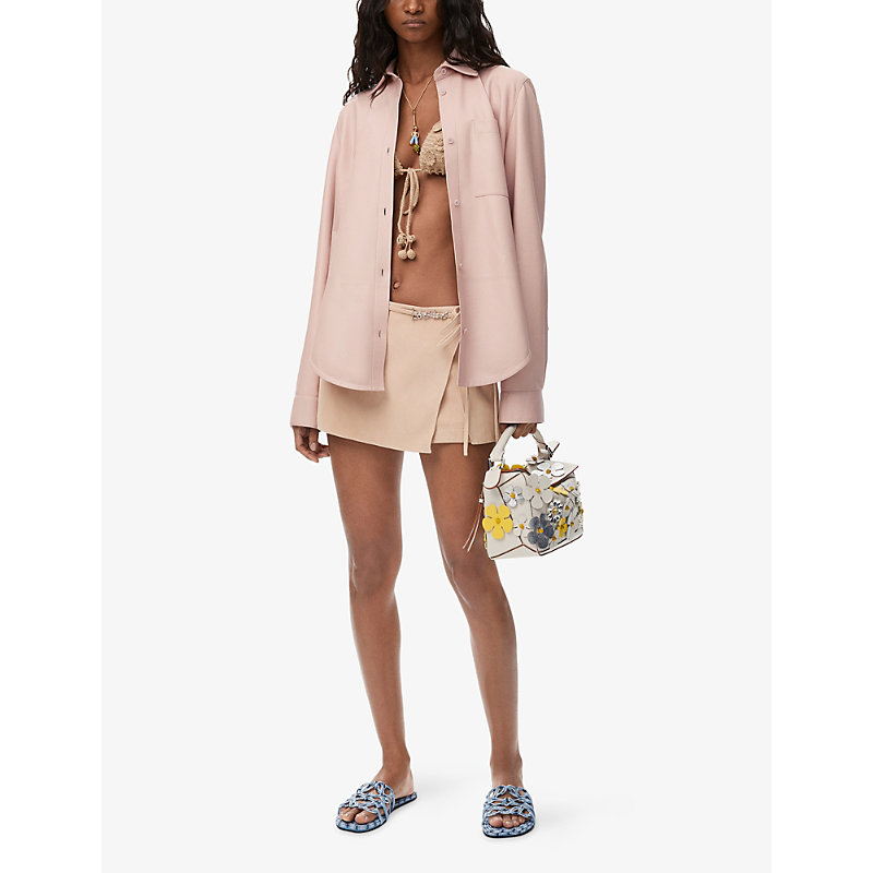 LOEWE Loewe x Paula's Ibiza Brand-Embossed Leather Shirt